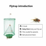Reusable Ranch Fly Catcher Killer Cage Net Trap Insert Bug Pest Hanging ...