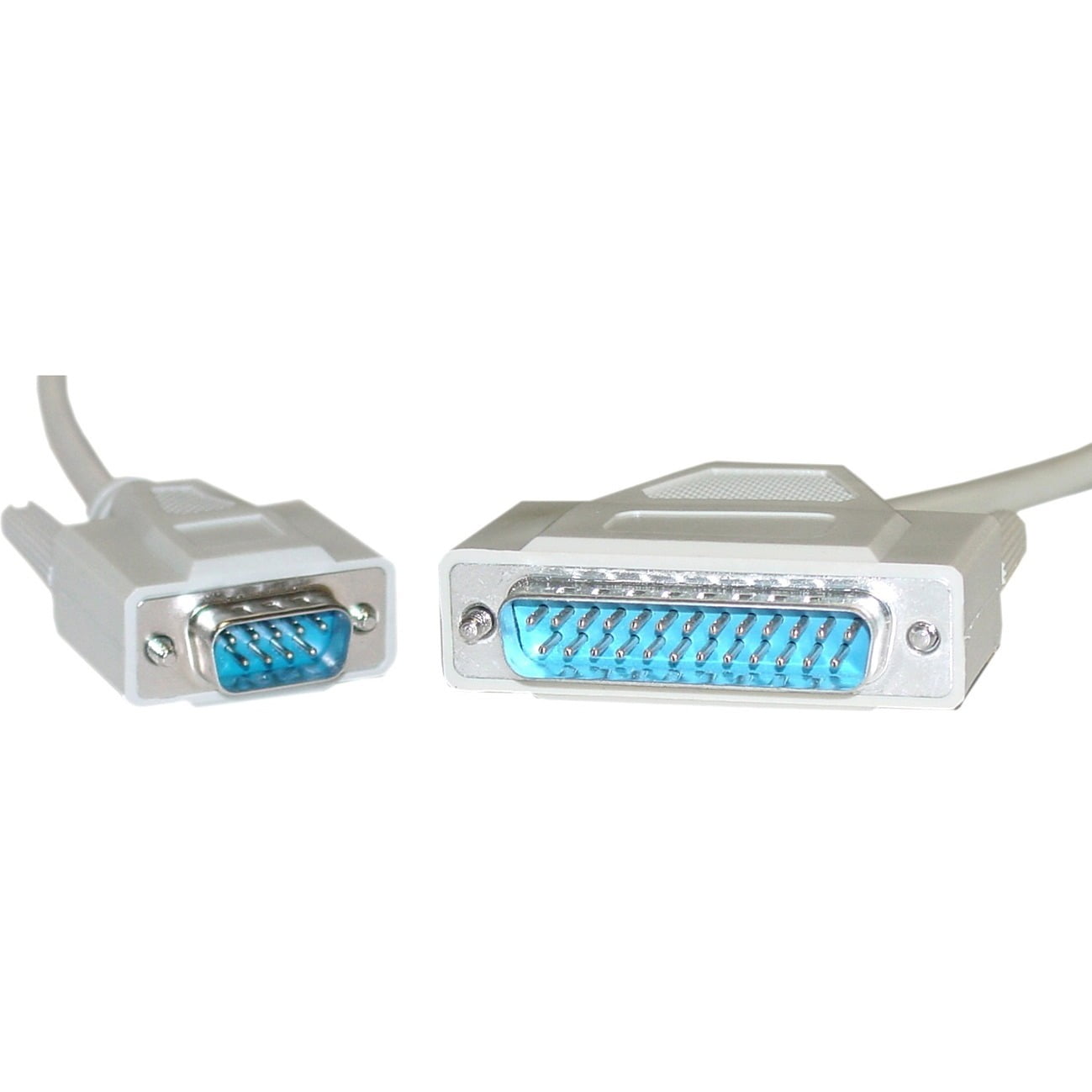 CableWholesale 10D1-02106 Serial Cable, DB9 Male to DB25 Male, UL rated ...