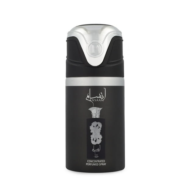 Body Spray Lattafa Ansaam Silver 250Ml | Walmart en línea