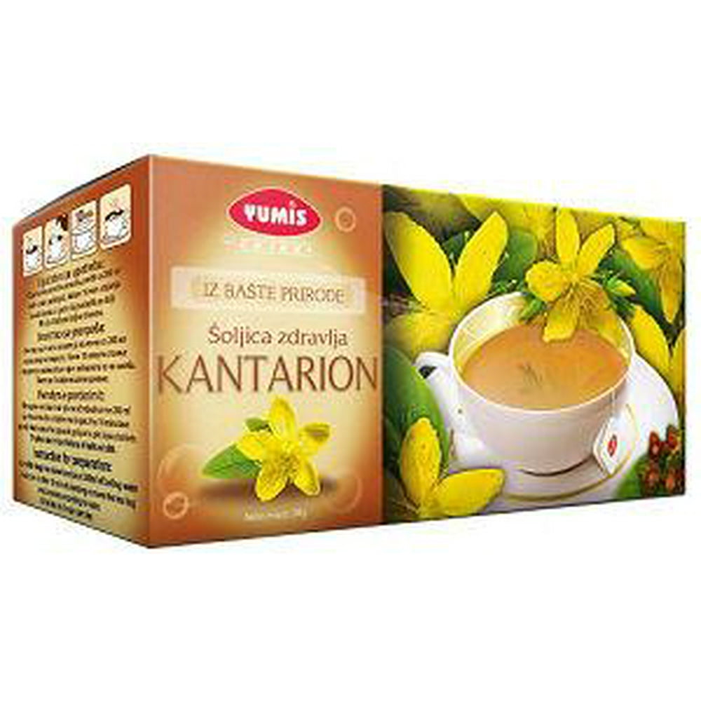 St. Johns Wort (Kantarion) Tea (Yumis) 20 tea bags, 20g - Walmart.com ...