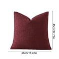 Teddy Curly Hair Pillow Cover, Imitation Lamb Fabric, Wine Red Color ...