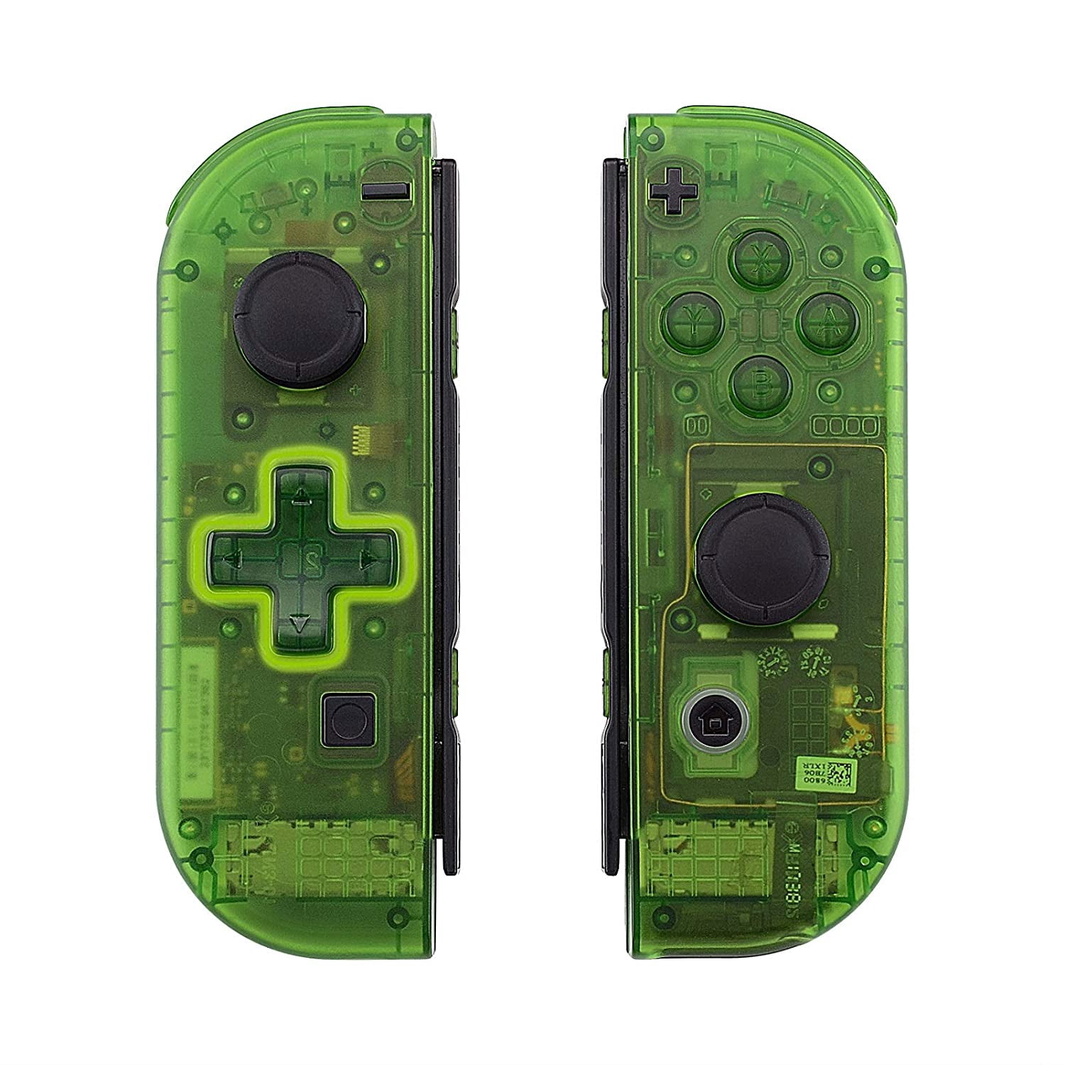 Transparent Clear Green Joycon Handheld Controller Housing D Pad ...