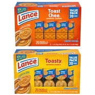Lance Gold-N-Chees Baked Cheese Snack Crackers, Single-Serve 2.25 oz ...