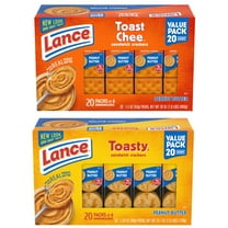 Lance Toast Chee Peanut Butter Snack Crackers, 40 Count Pack - Walmart.com