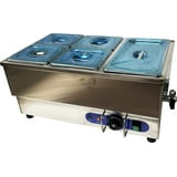 INTBUYING Food Warmer Commercial Buffet Food Soup Warmer Countertop ...