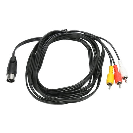 DIN 8 Pin Male To 3 Male Cable, Plug And Play Clear Sound DIN 8 Pin To ...