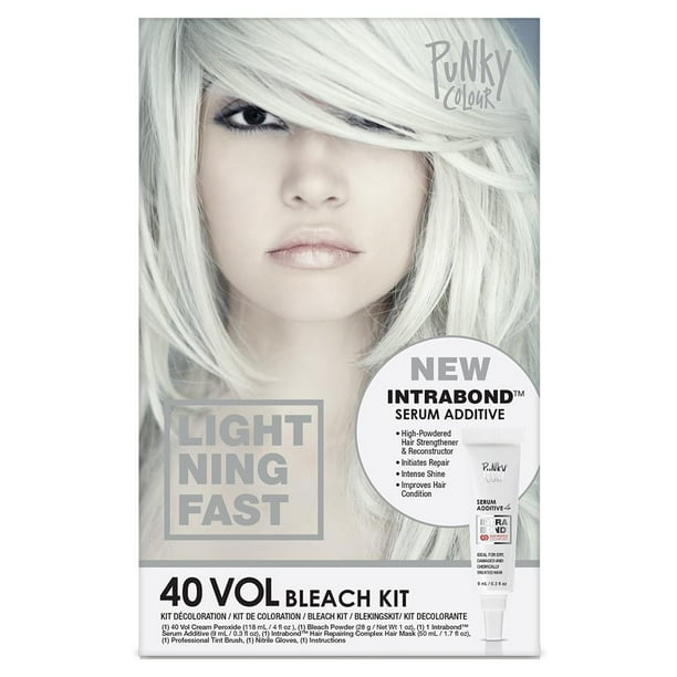 Punky Intrabond 40 Vol Bleach Kit Acción decolorante rápida para un ...