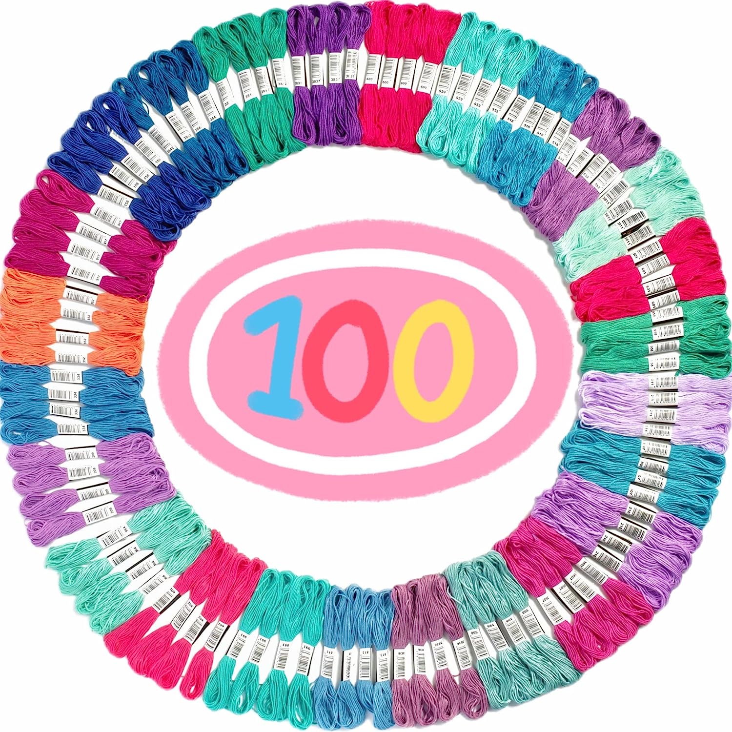 "Embroidery Thread Mermaid Color Palettes - Friendship Bracelet String ...