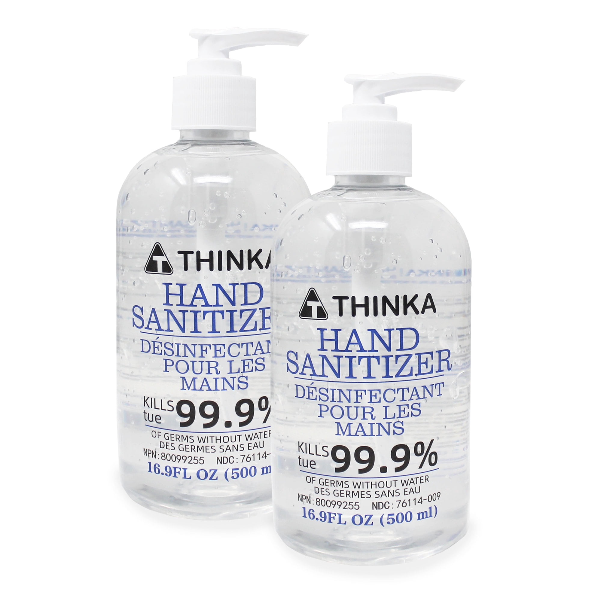 [2 bottles] Thinka Hand Sanitizer 70% Ethyl Alcohol (500ml) - USP Grade ...