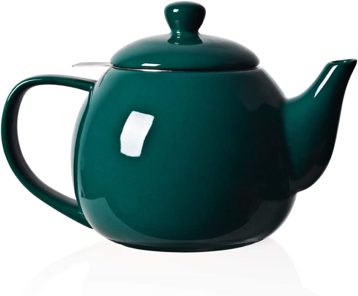 SWEEJAR Porcelain Tea Pot with Infuser and Lid,Teaware,28 OZ,Jade ...