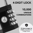 CERPXFF-4 Digit Combination Locks 2 Pack - Weatherproof Padlock with Code - Combination Lock for ...