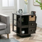 ZenStyle Modern Style Home Livingroom Storage Rack Wood Bookshelf with Drawer - Set of Two ...