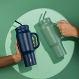 TAL Stainless Steel Basin Travel Mug with Silicone Straw 30 oz, Sage ...