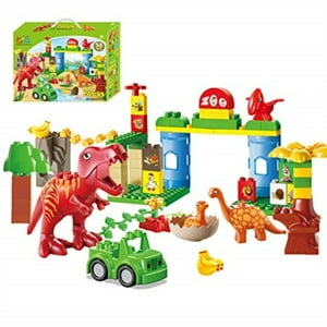 ToyVelt Dinosaur Blocks Toy 72 Piece Jurassic Era Block Set ...