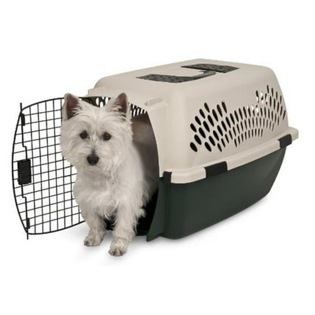 Ruff Maxx 21793 Plastic Dog Crate Kennel, Off White & Green - 20 to 25 ...