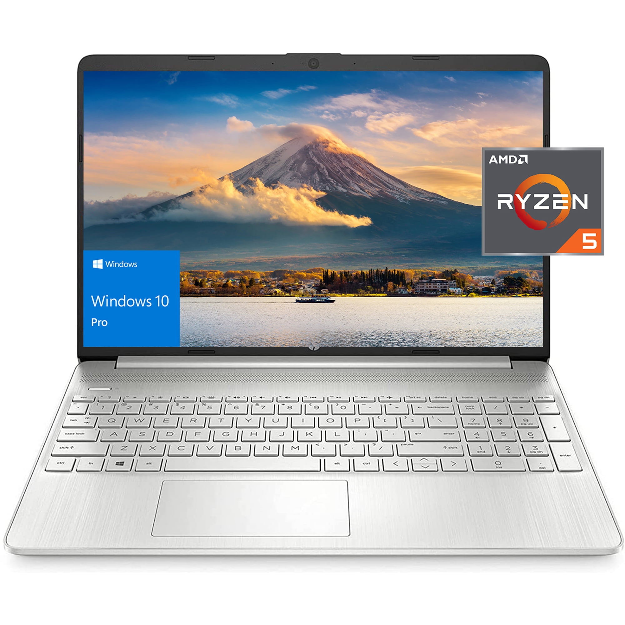 [Windows 10 Pro] HP 15.6" FHD Business Laptop Computer, AMD 6-Cores ...