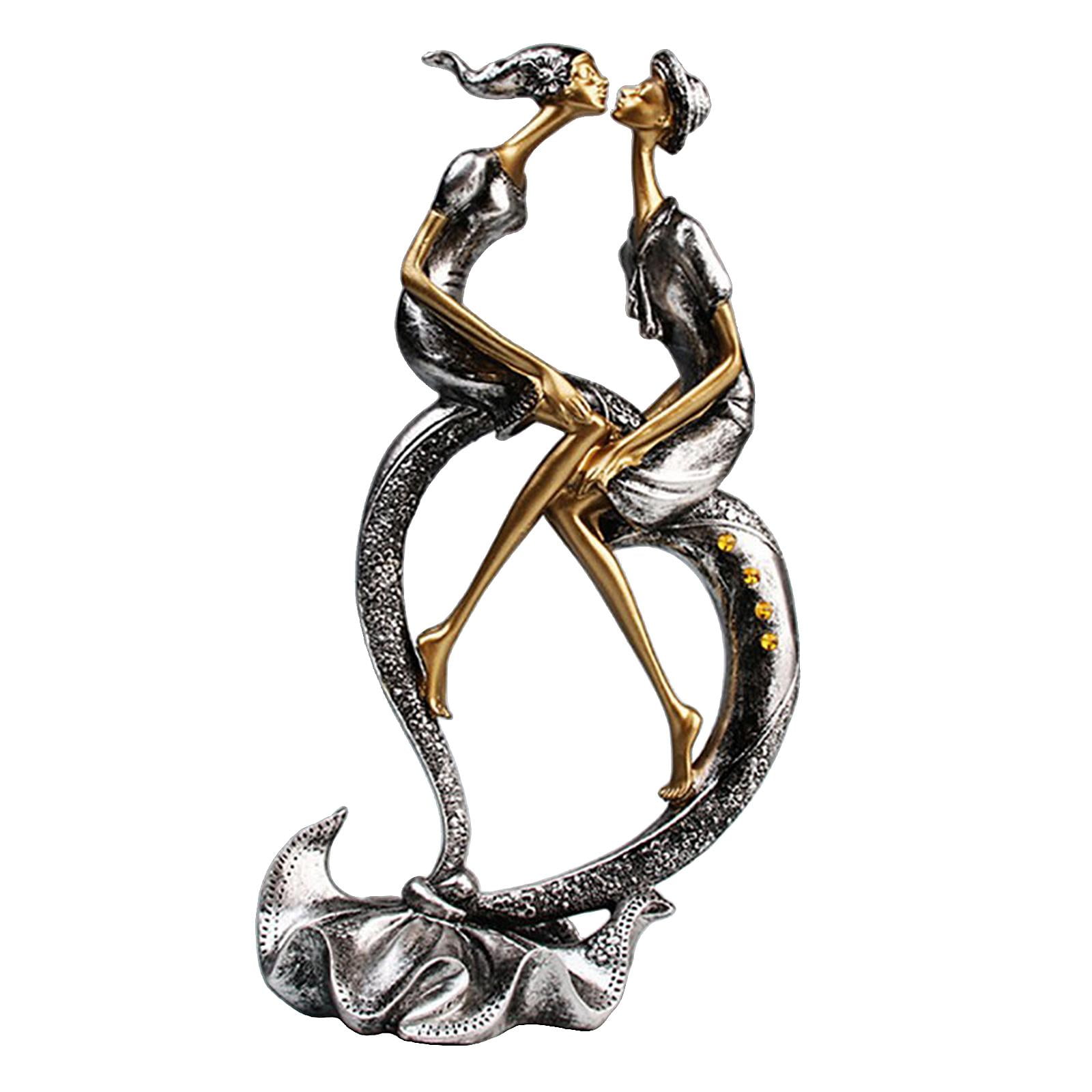 Click here for Tnarru Artistic Lover Statue Kissing Couple On Hea... prices
