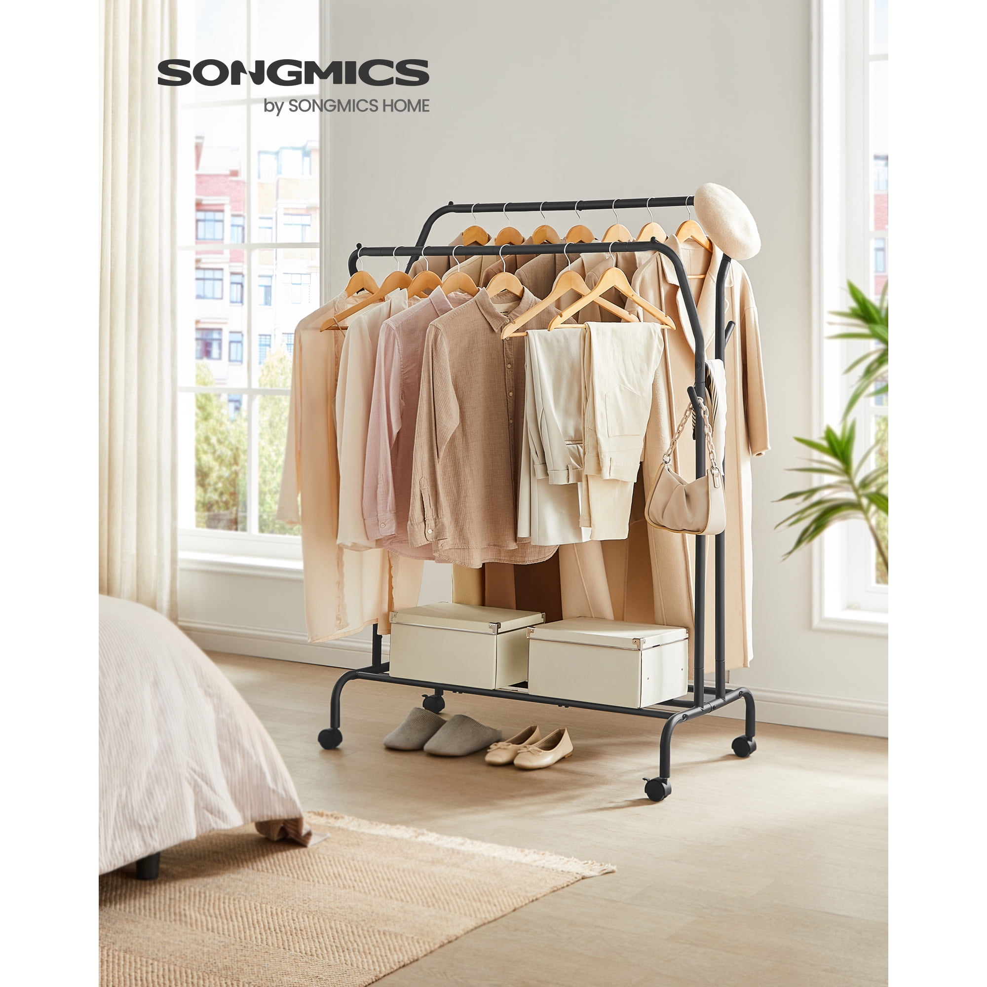 Click here for Songmics Clothes Rack  Double-Rod Clothing Rack Wi... prices
