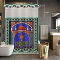 Archway Columns No Hook Shower Curtain with Snap in Liner, Ethic ...