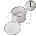 LICEWO Heavy Duty Honeys Filter Double Layer Stainless Steel Strainer ...