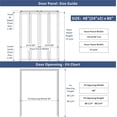 BARNER HOME Half Louvered Bi-Fold Door, Fits 48" x 80" Standdard ...