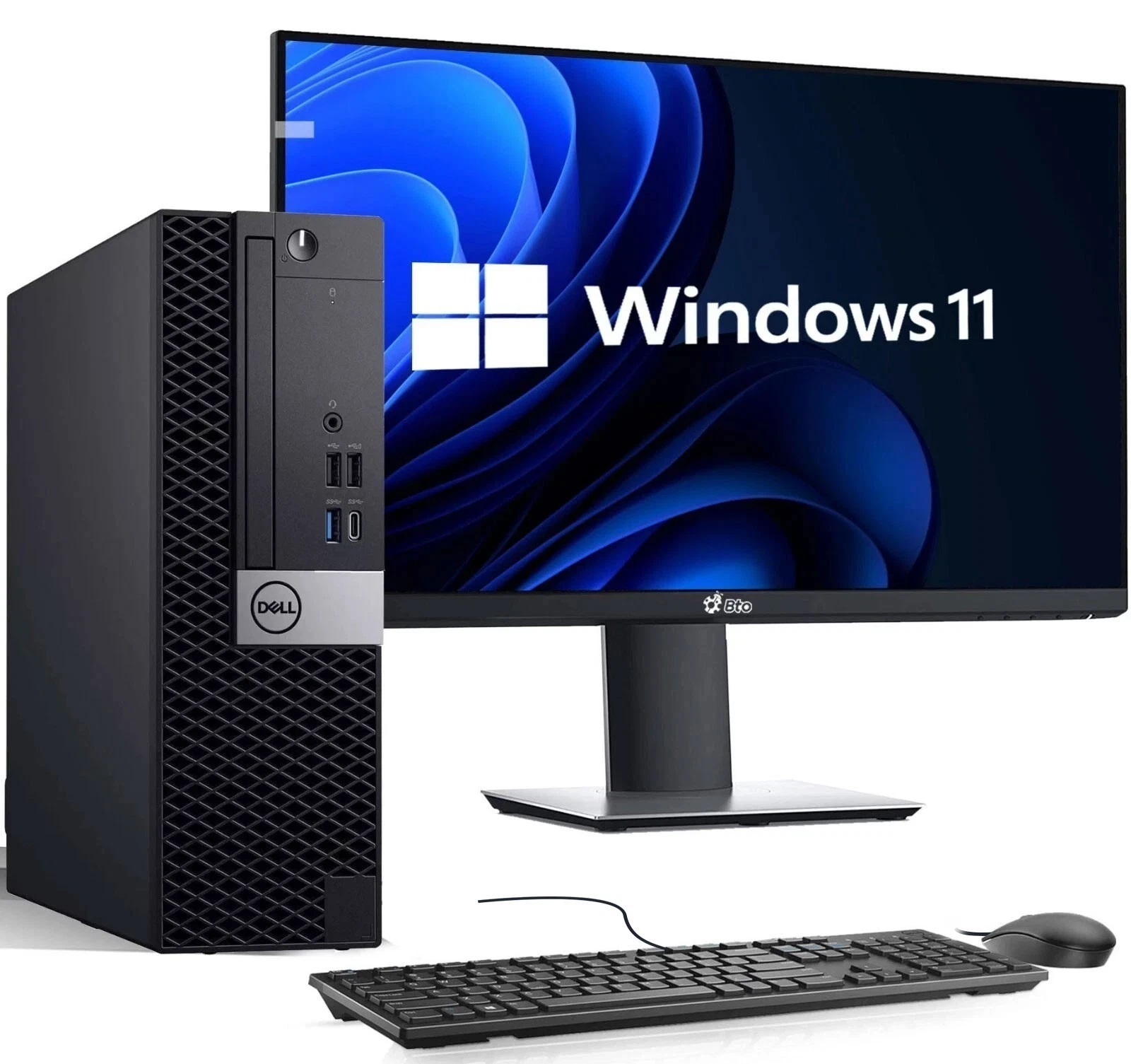 Restored Dell OptiPlex 5070 Desktop PC SFF Computer Intel i7-9700 8-Core Processor, 16GB DDR4 ...