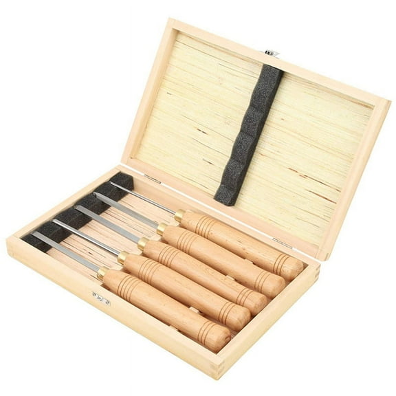 8 Piece Wood Chisel Woodworking Lathe Hand Tool Set - Includes Gouges ...