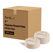 Ajm Packaging Green Label Economy Paper Plates - Microwave Safe - White ...