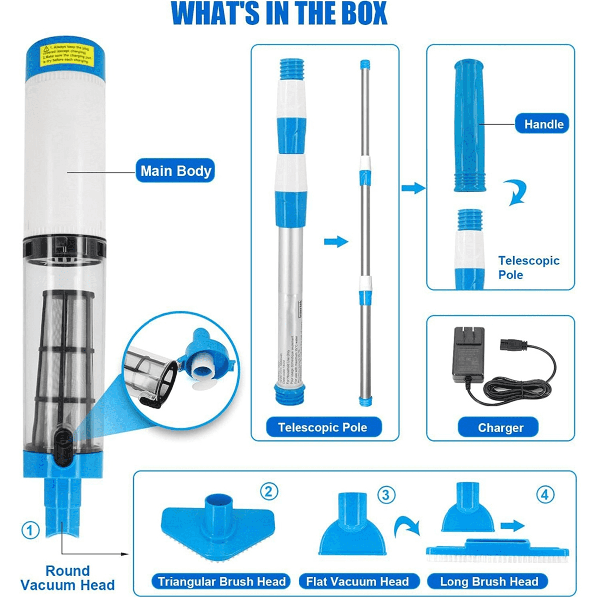 Click here for Unbranded Us Plug 3 In 1 Cordless Pool Vacuum hand... prices