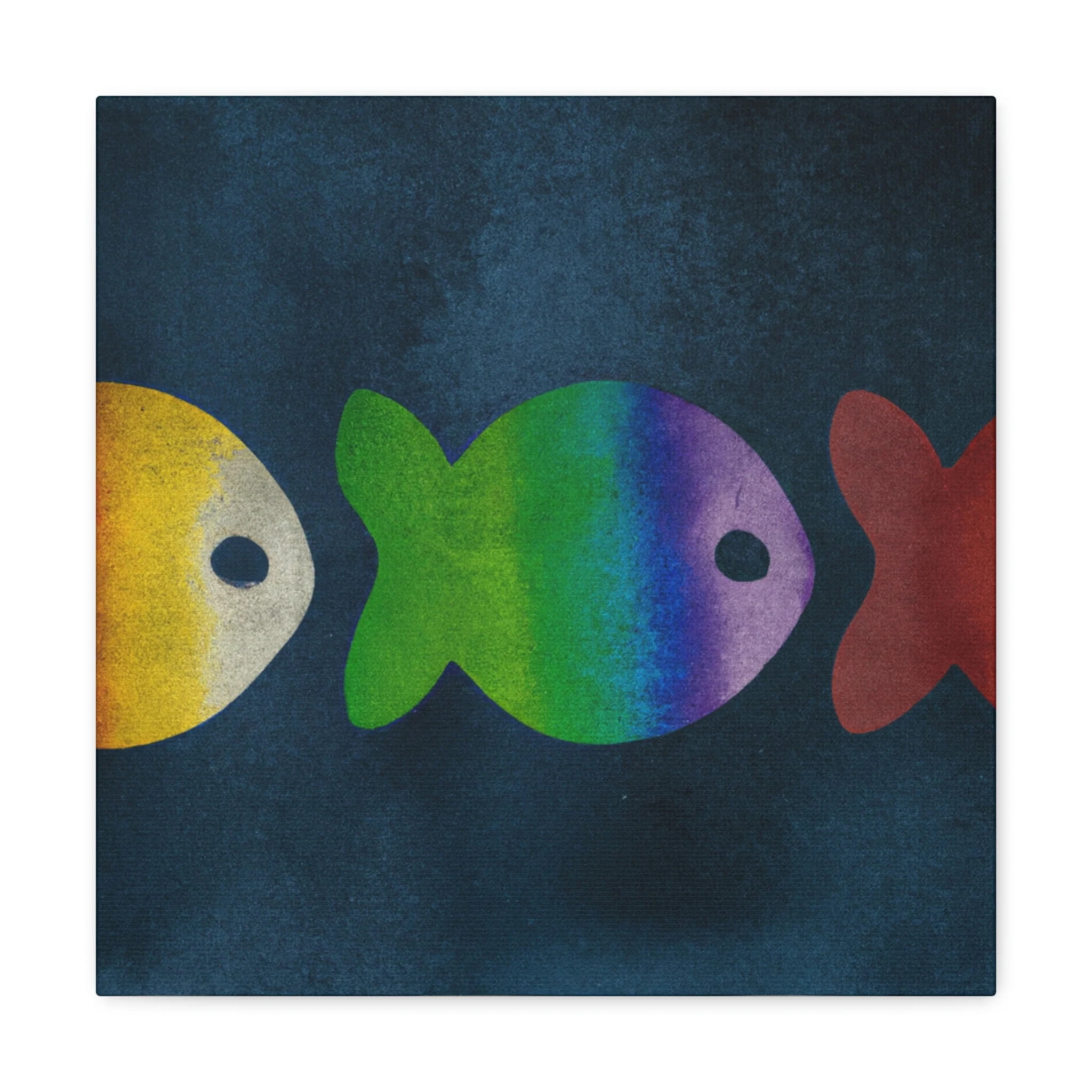 Rainbow Fish Dreaming - Canvas - Walmart.com