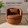 HomeZeer 360 Degree Swivel Barrel Chair, Round Swivel Accent Chair ...