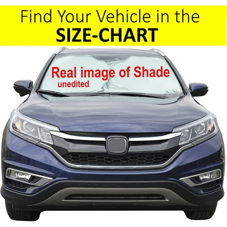 Windshield Sun Shade Find Your Vehicle's Size in Size-Chart for Popular ...