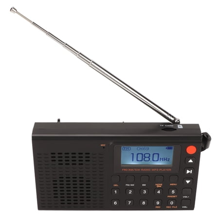 Full Band Radio,Portable Bluetooth Radio AM Portable Radio DSP Radio ...