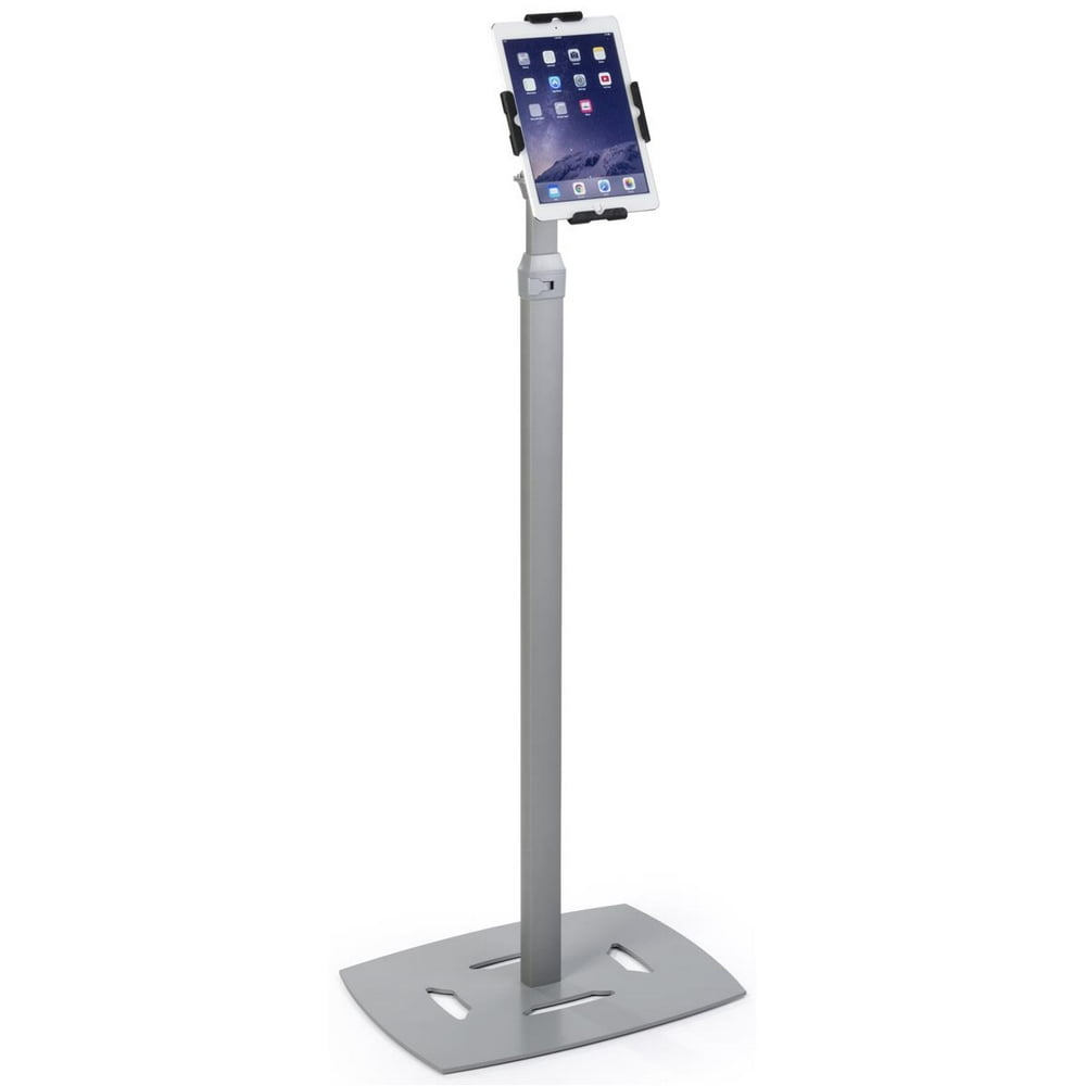 Displays2go Locking iPad Stand for Retail, Floor Mounted Design ...