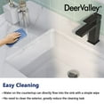 Deervalley Dv 1u201 20 L X 16 W White Ceramic Rectangular Undermount