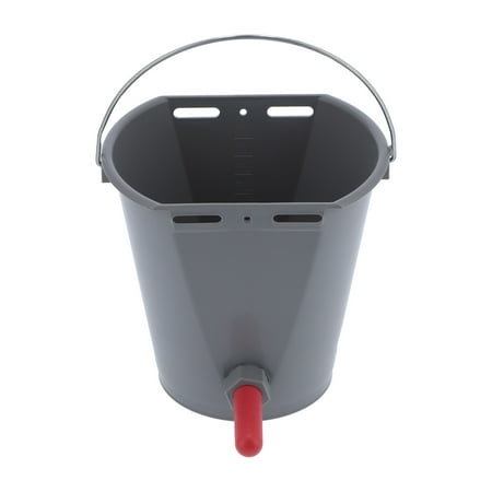 Calf Feed Pail, 8L Cow Feeder Bucket Calf Feed Bucket Clear Scales ...