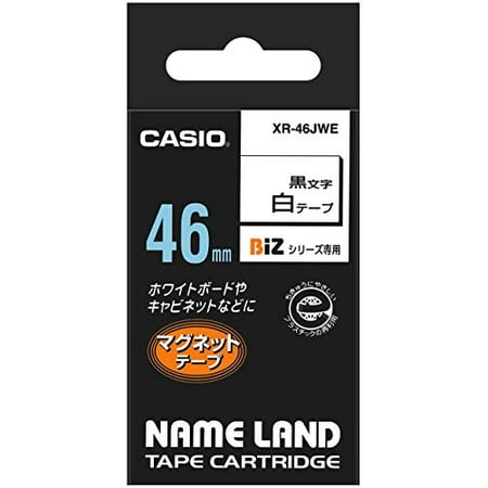 Casio Label Writer Nameland Magnet Tape 46mm XR-46JWE White | Walmart ...
