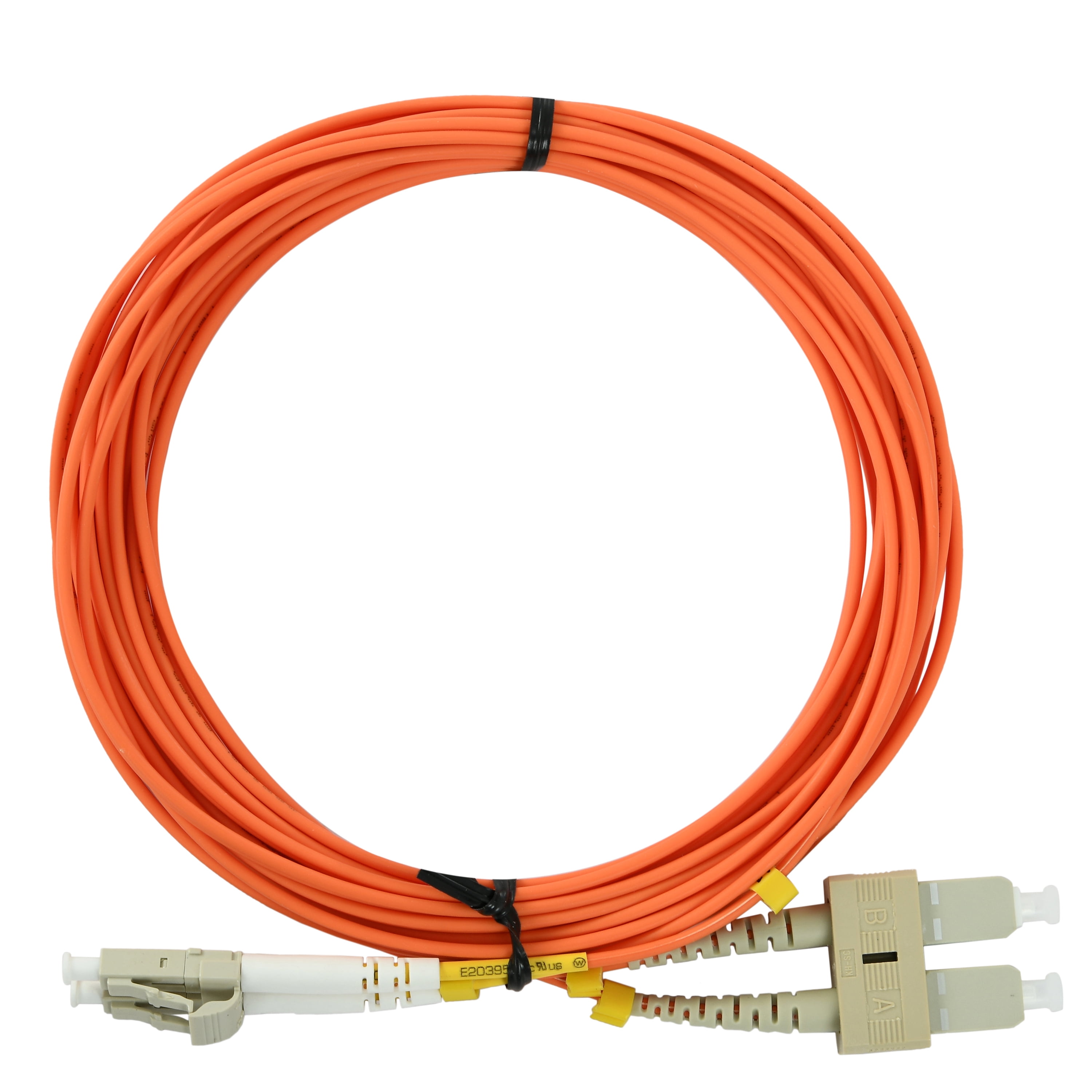 OpZonik 2M LC to SC Fiber Optic Patch Cable Multimode OM1 Duplex 62.5 ...
