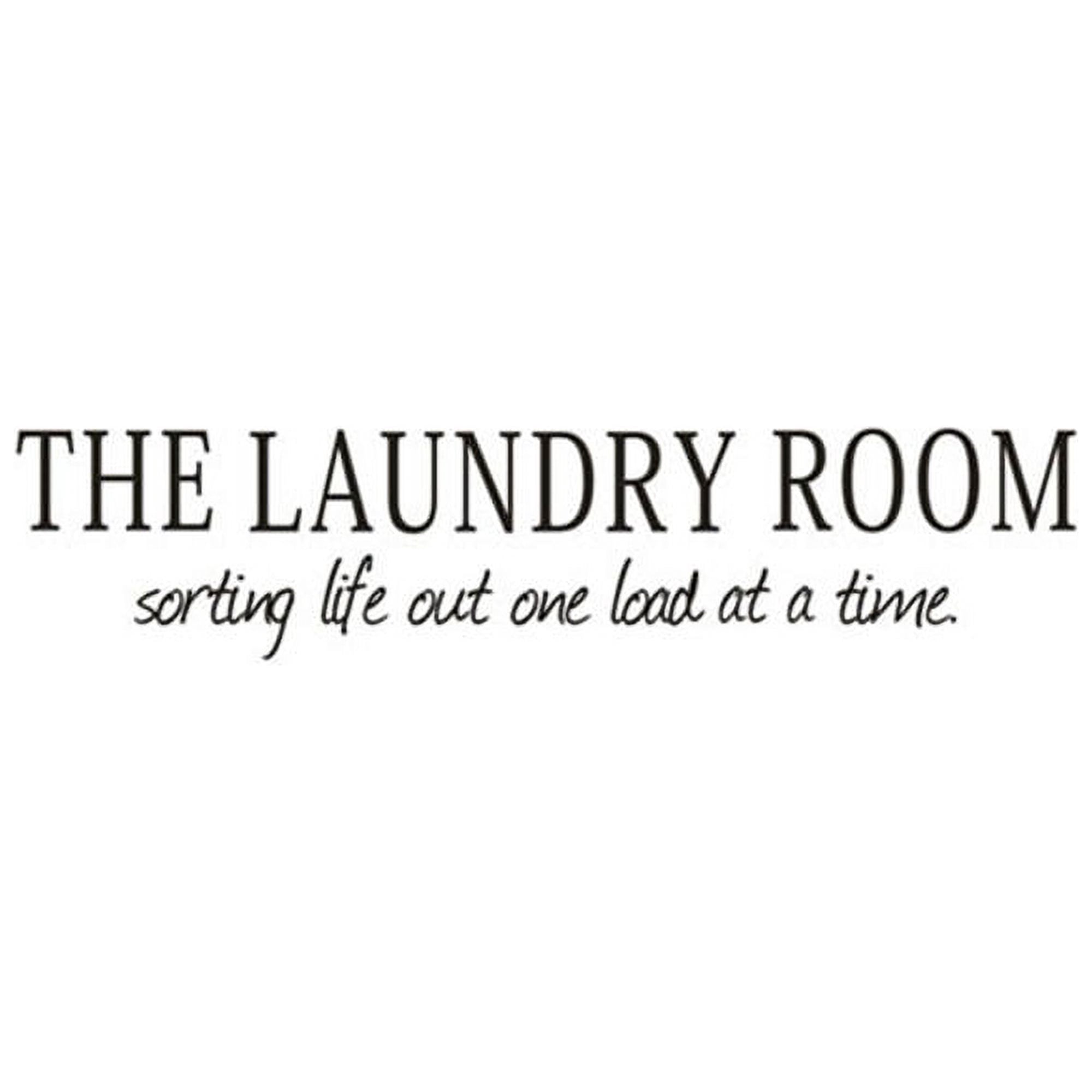 Click here for Wifklsiipg The Laundry Room Quote Removable Decal... prices