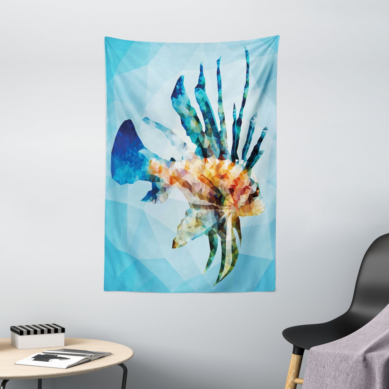 Fish Tapestry, Underwater Themed Ornamental Fish in the Style of ...