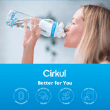 Cirkul 22oz Plastic Water Bottle Starter Kit with Blue Lid and 2 Flavor ...