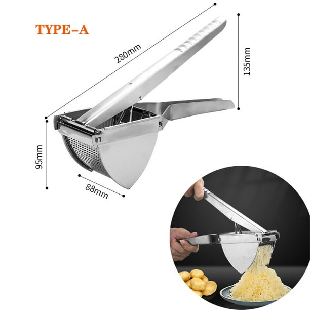 Large Potato Ricer, Heavy Duty Stainless Steel Potato Masher and Ricer ...