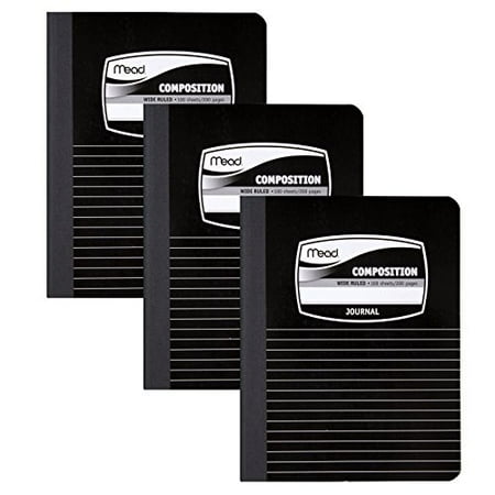 Mead Composition Books/Notebooks, Wide Ruled Paper, 100 Sheets, 9-3/4 ...