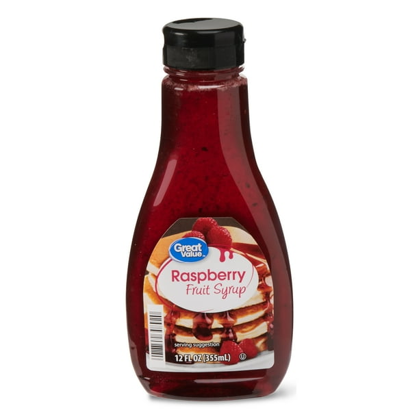 Great Value Raspberry Fruit Syrup, 12 fl oz - Walmart.com