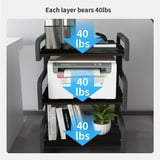 Natwind 3-Tier Home Office Printer Stand File Storage Rack with Anti ...