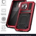 ShellTech for iPhone 13 Metal Armor Case with Screen Protector Camera ...