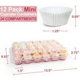 LotFancy Plastic Storage 24ct Mini Cupcake Carrier with Lids ...