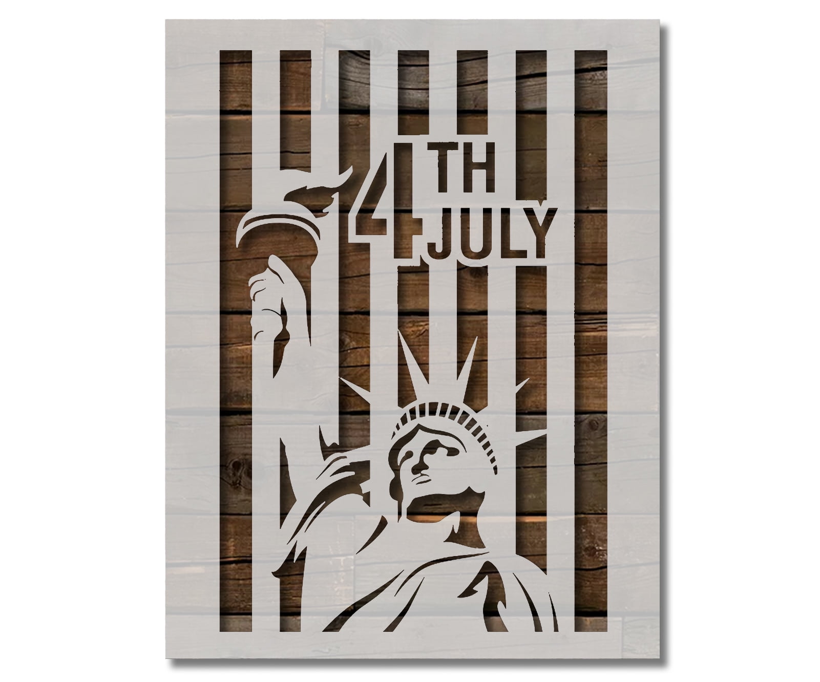 4th Of July Statue Of Liberty Independence Stencil Template Reusable 8
