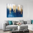 Abstract Color Block Canvas Print Wall Art, Navy Block Impressionist ...