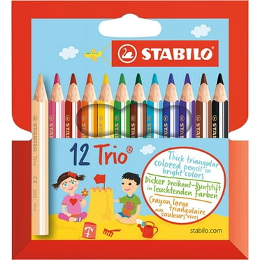 Stabilo® Trio Thick Colored Pencil, 12-Color Set - Walmart.com